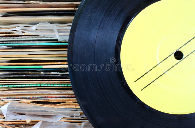 Vinyl Record Collection stock photo. Image of discs, stack - 3236946