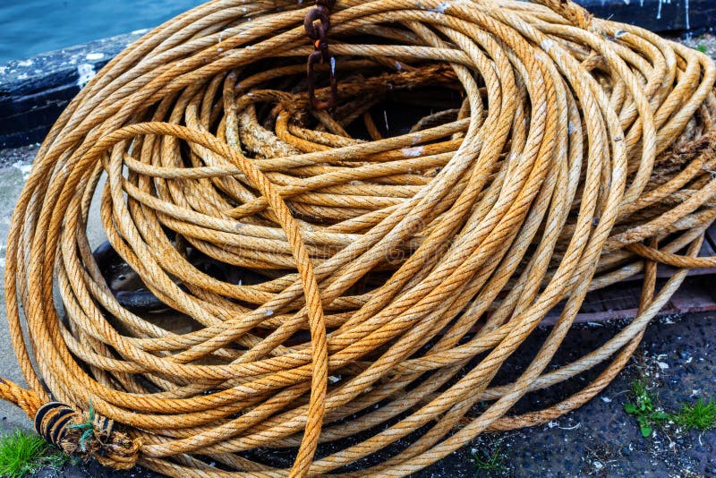 Close up of old ropes stock image. Image of twists, rusty - 63464869