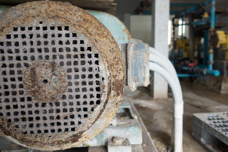 Rust Water Storage Tank on the Roof of the House. Stock Image - Image ...