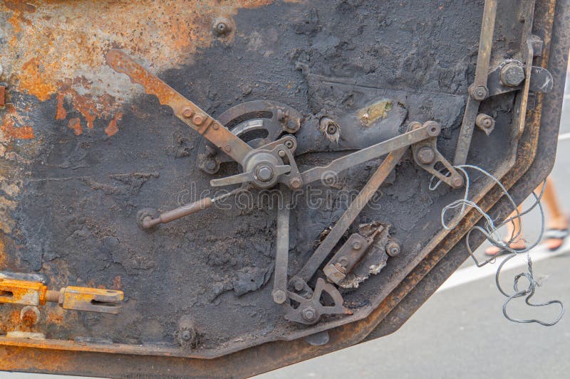 Close-up of an Old, Rusted Mechanical Object in Outdoor Setting ...