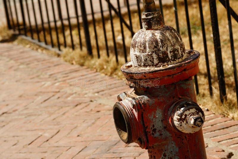 Rusty Fire Hydrant stock image. Image of extinguisher - 18551177