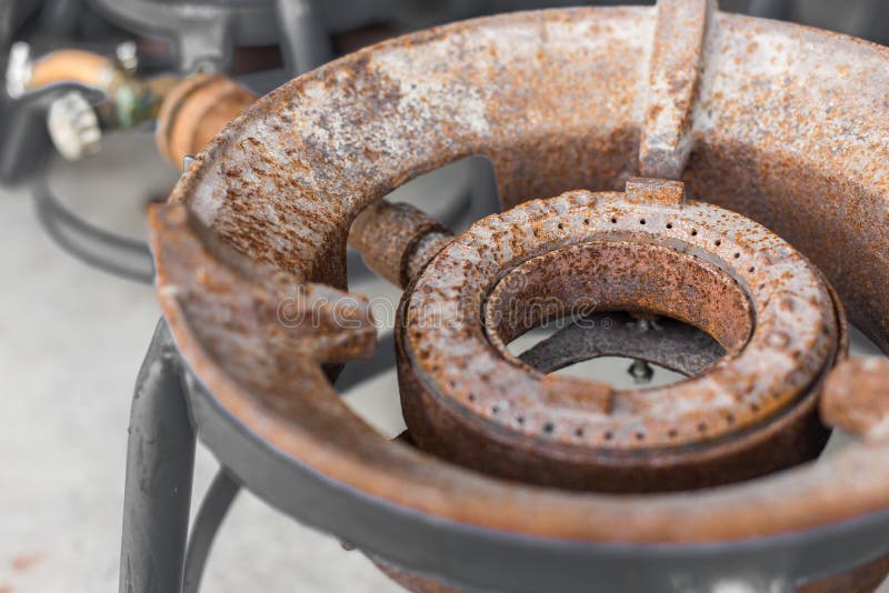 Close Up of Old and Rusty Gas Burner Tip Stock Photo - Image of metal ...