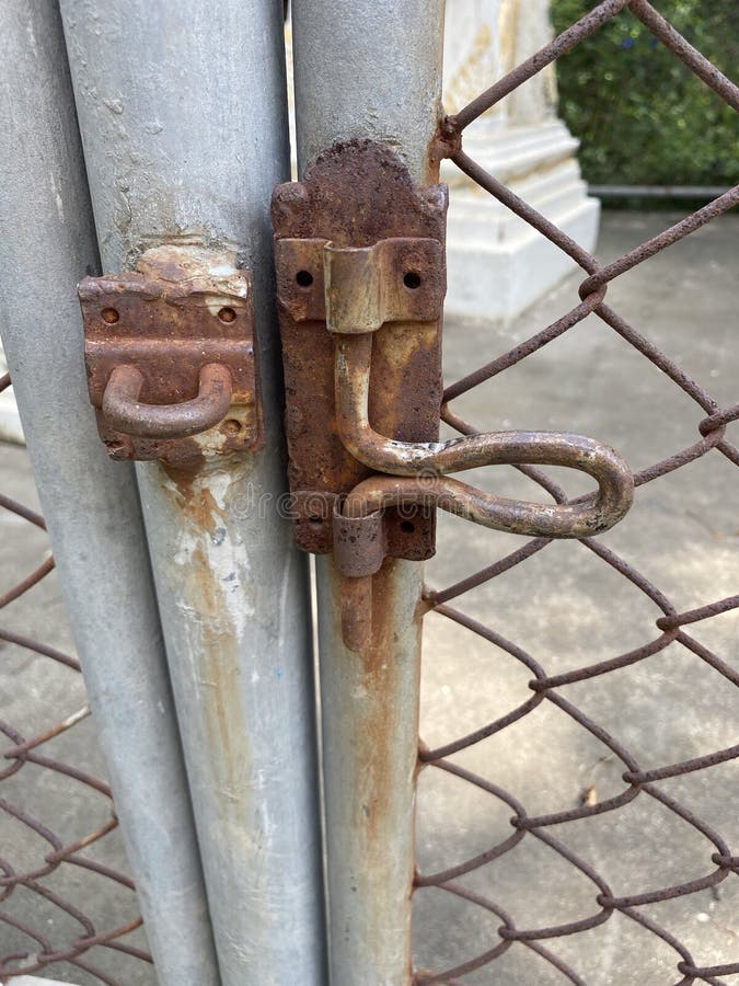 Old rusty latch stock photo. Image of latch, rust, metal - 196027408