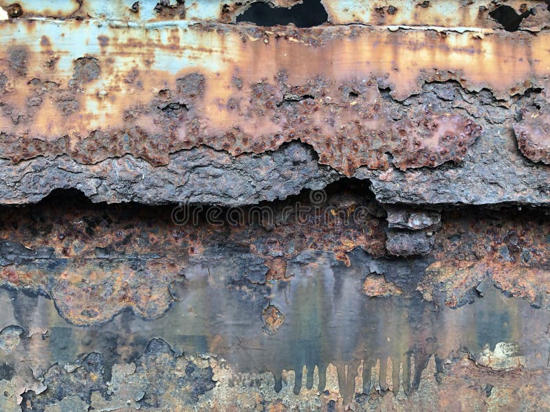 Close Up of Old Rusty Metal Stock Photo - Image of rustic, surface ...
