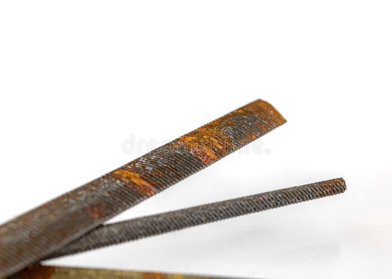 Close-up of Old and Rusty Rasp Tool Equipment on a White Background ...