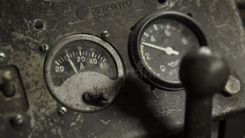 Close Up of an Old Rusty Reducer. Clip. Dirty Machine Details, Panel of ...
