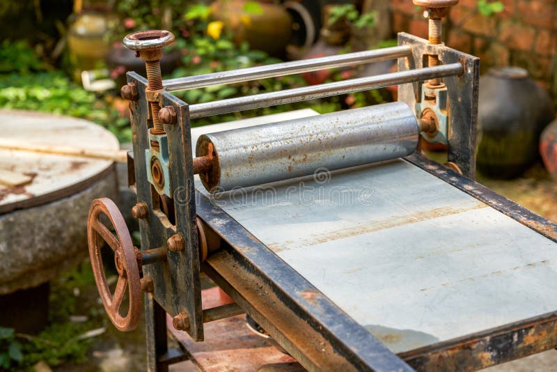 Close-up of an Old Rusty Roller Compactor Stock Image - Image of ...
