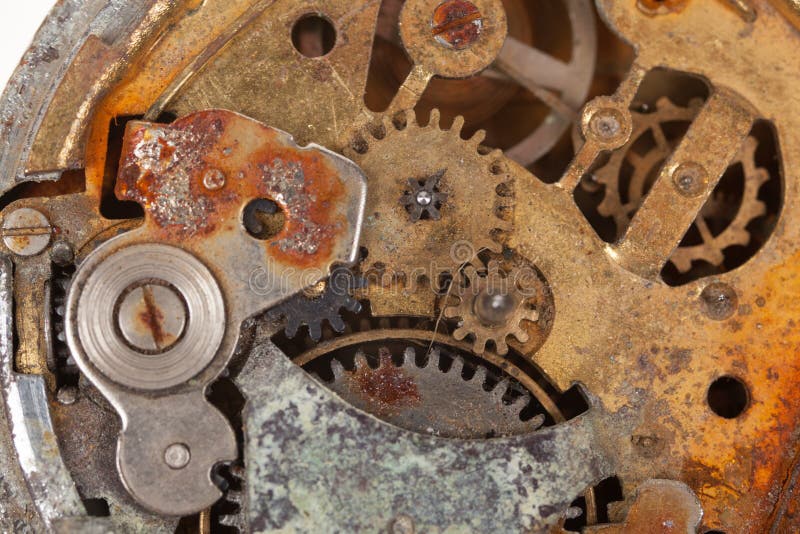 Rusty Watch Parts stock image. Image of timepieces, broken - 24755819