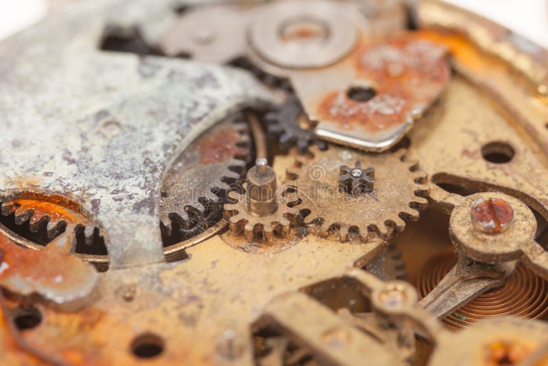 Rusty Watch Parts stock image. Image of timepieces, broken - 24755819