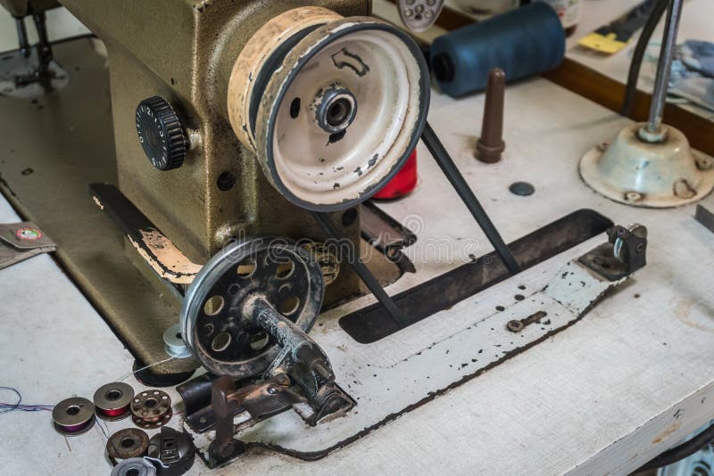 Cloth Making Machine Using Threads To Create Clothes Stock Photo ...