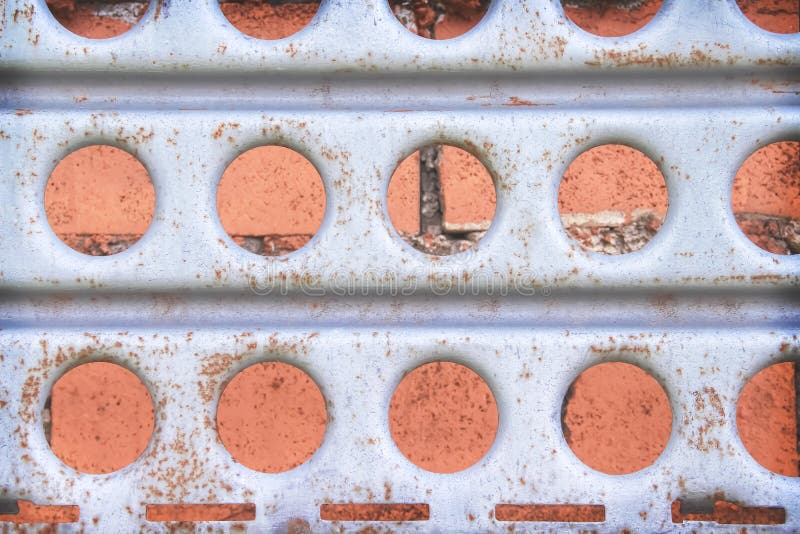 Old Steel Plate with Circle Texture in Seamless Shaped Patterns on ...