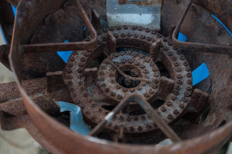 Close up of old stove rust stock image. Image of burner - 300039869
