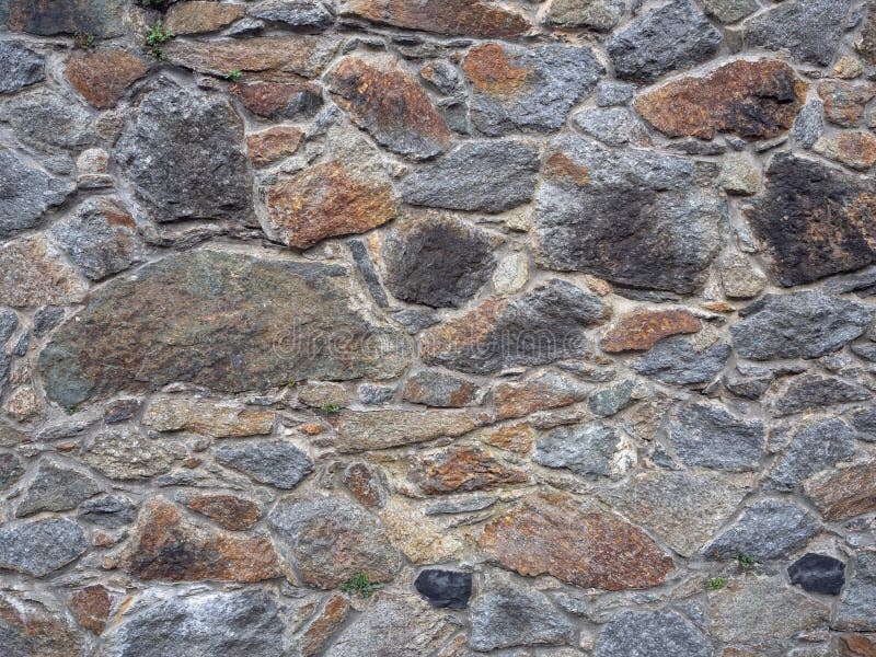 Close-up on the Old Stronghold Castle Wall Stock Photo - Image of ...