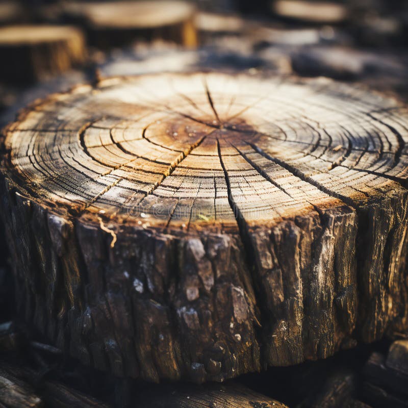 Close Up of Old Tree Stump Texture. Abstract Background and Texture for ...