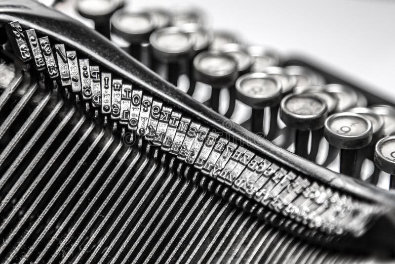 Close-up of old typewriter stock photo. Image of correspondence - 38918962