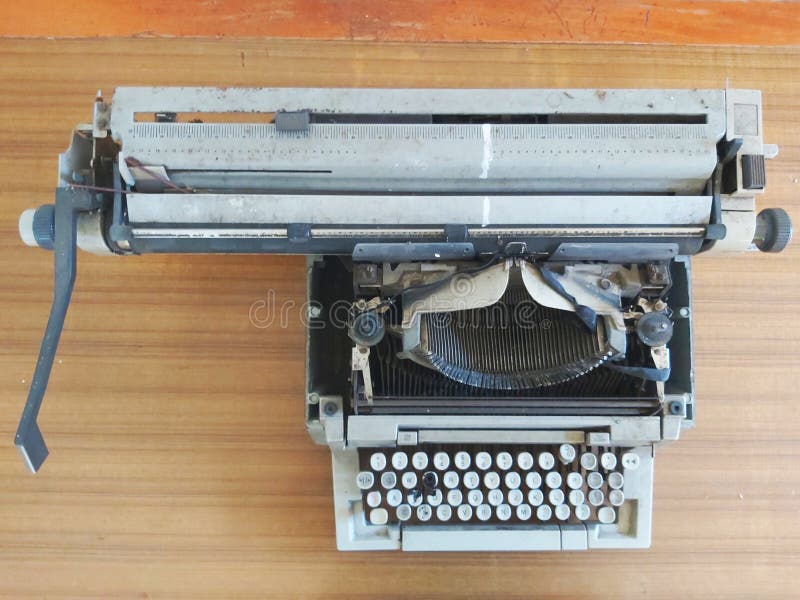 Close-up of an Old Typewriter, a Classic Metal Subject Stock Image ...
