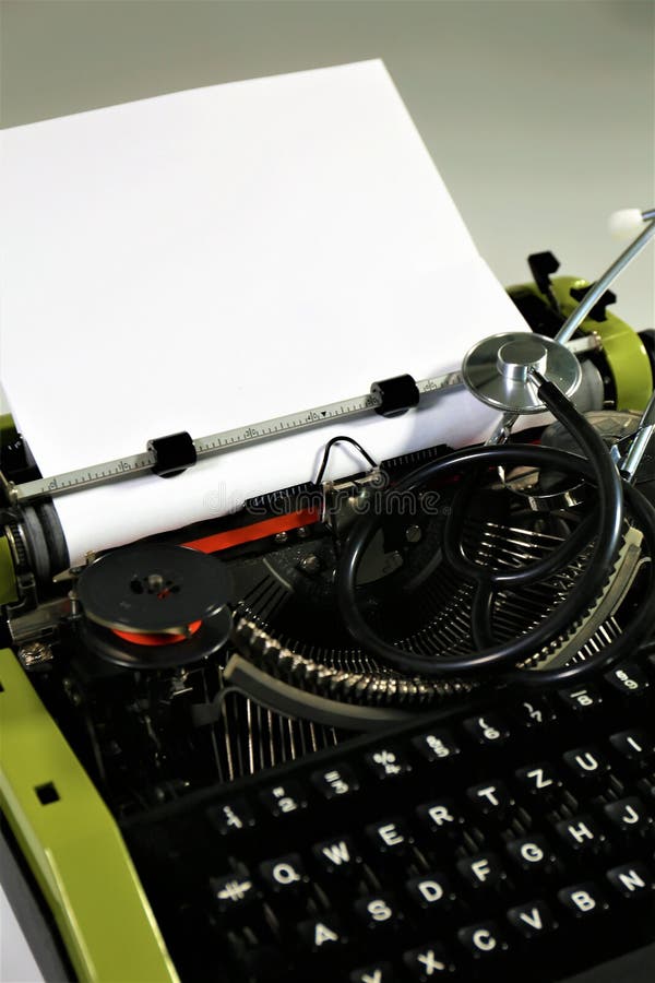 Close Up of an Old Typewriter with a Message Stock Image - Image of ...