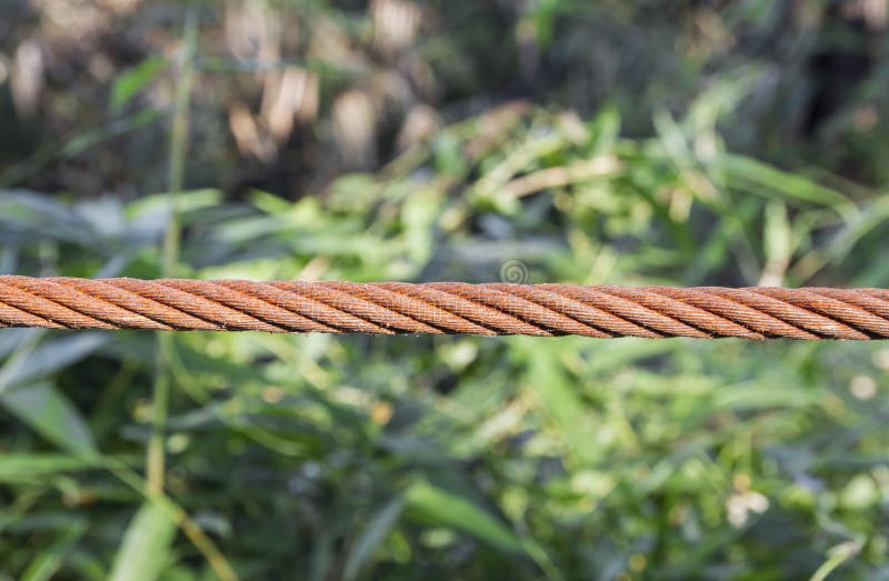 Close Up Old Wire Rope Sling Stock Photo - Image of close, line: 134433858