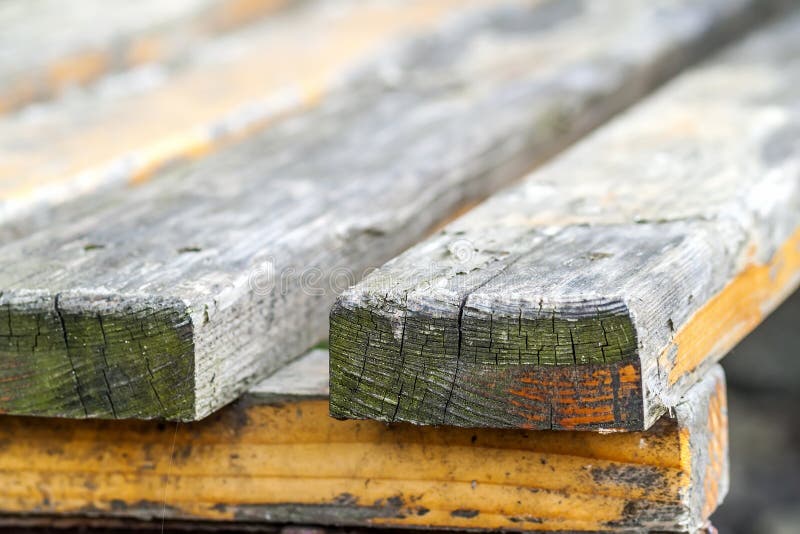 Close Up of Old Wooden Boards on a Bench Stock Image - Image of dirty ...