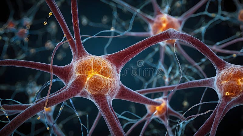 Close Up , One Neuron in the Brain. Stock Photo - Image of nervous ...