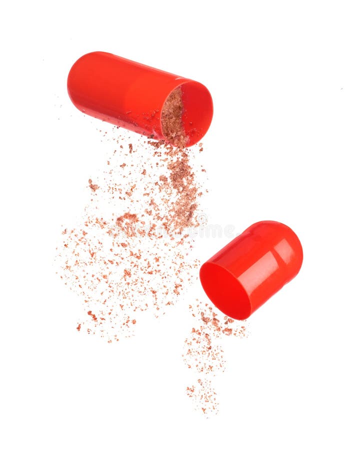 Open capsule stock image. Image of inside, active, purple - 4679553