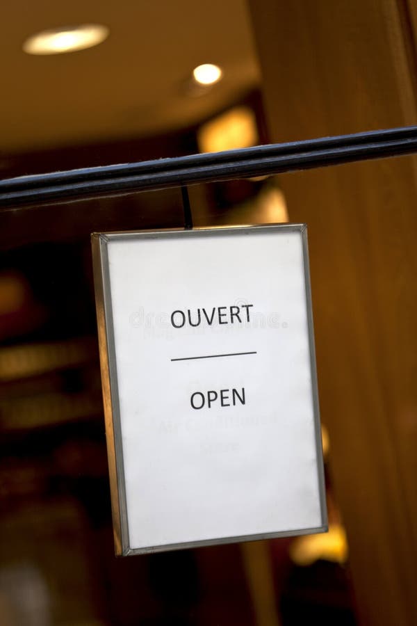 Open sign on a window stock image. Image of window, shop - 103063707