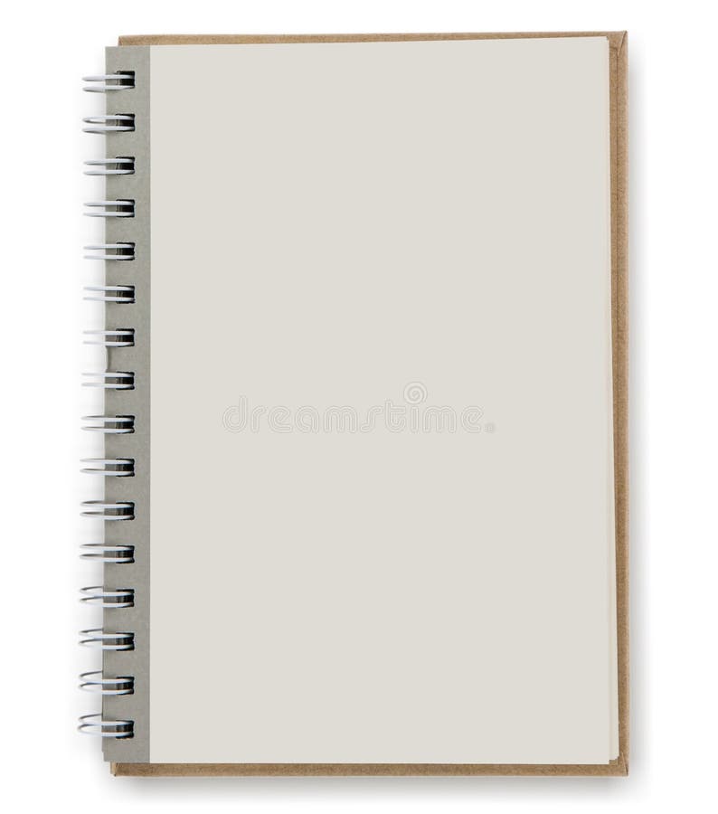 Used Blank Note Book with Ring Binder on White Stock Photo - Image of ...