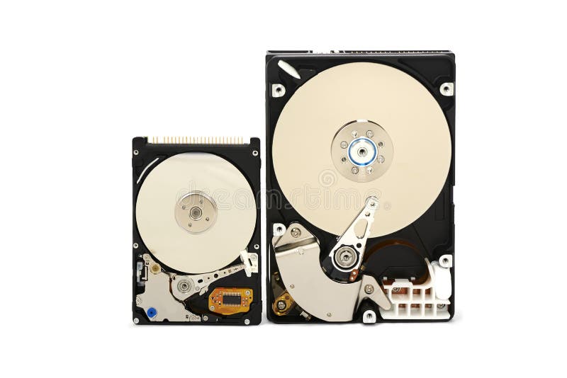 Close Up of Opened Hard Disk Drive Stock Photo - Image of hard, drive ...