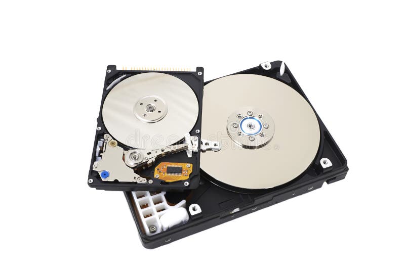 Close Up of Opened Hard Disk Drive Stock Image - Image of protect ...