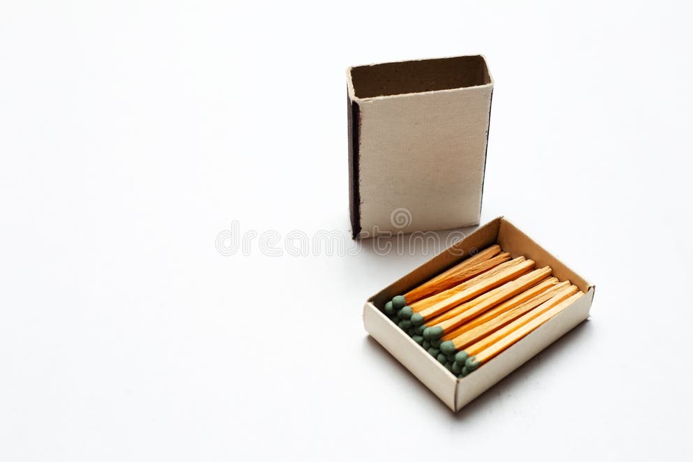 Close-up of Opened Matchbox with Mockup. Stock Photo - Image of ...