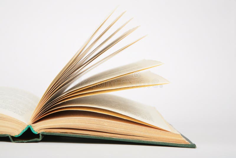 Close-up opening book stock image. Image of page, library - 4391651