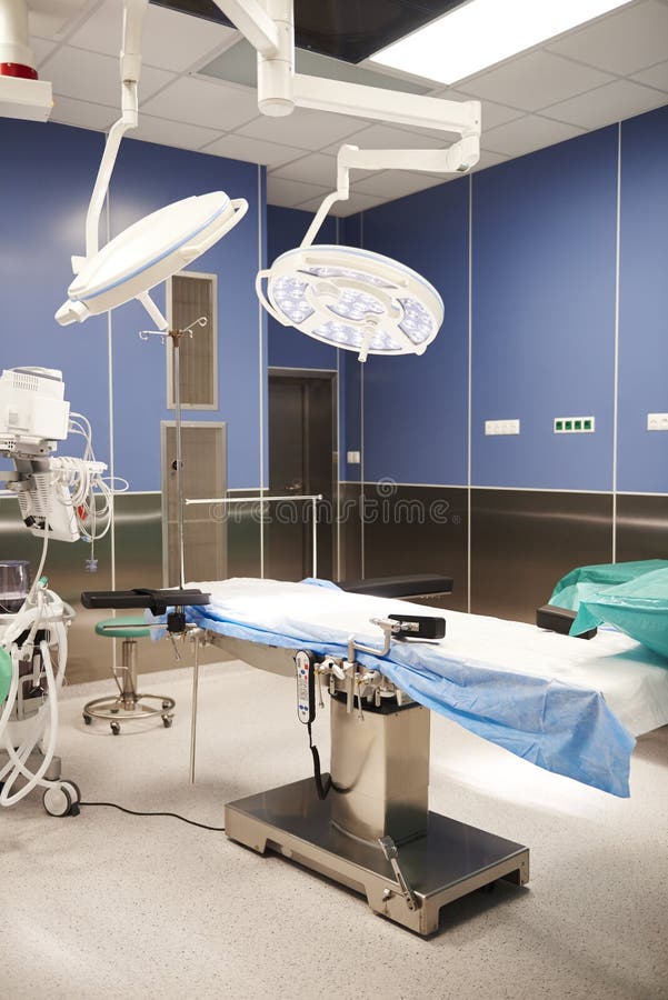 Side View of the Operating Room Stock Photo - Image of clinic, modern ...