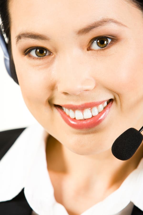 Close-up of operator stock image. Image of isolated, close - 5712741