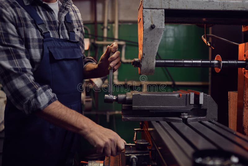 Operator Working on the Machine Stock Photo - Image of business ...