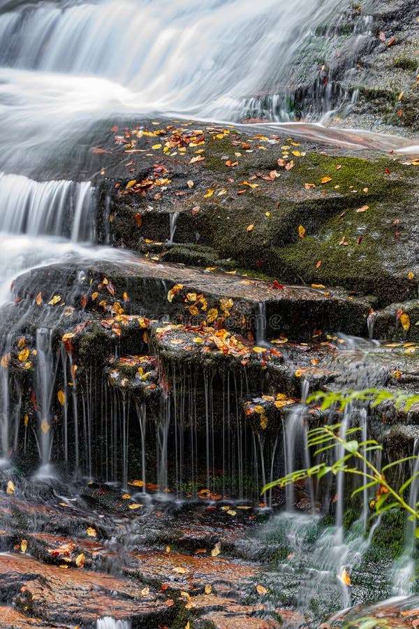 Waterfall, Autumn, Landscape, Colours Stock Image - Image of trees ...