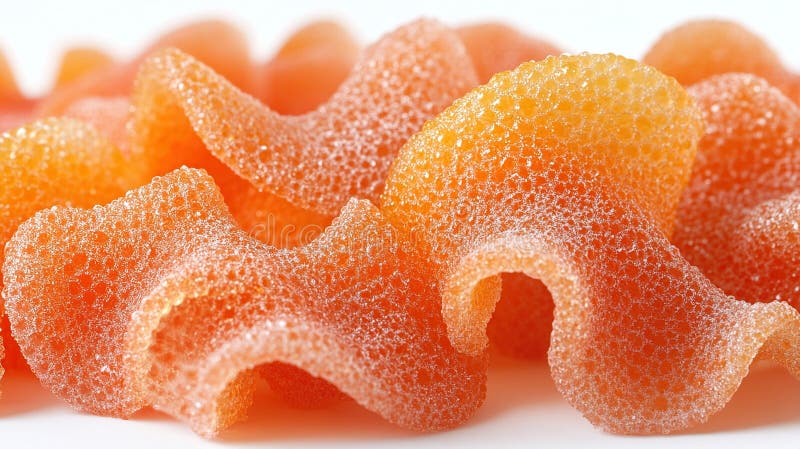 Close-up of Orange Pasta Shapes Stock Image - Image of yummy, gourmet ...