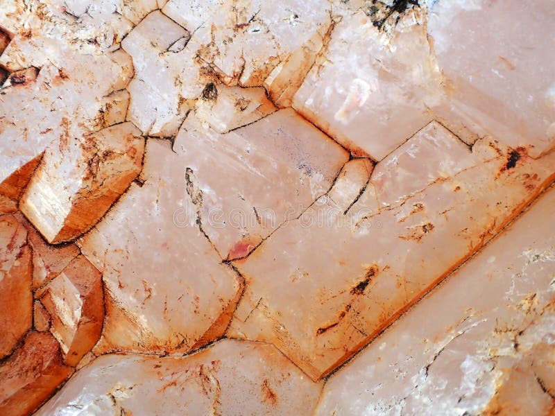 Close Up of Orange Red Rose Quartz Stone Stock Photo - Image of ...