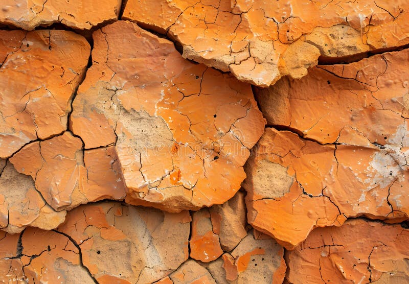 Close-up Orange Rock Wall Texture Stock Illustration - Illustration of ...
