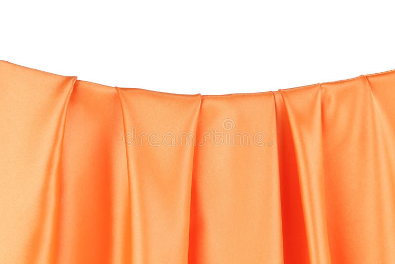 Close Up of Orange Silk Curves. Stock Photo - Image of satin, drape ...