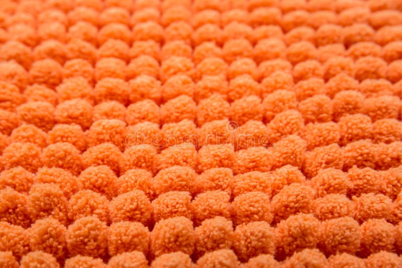 Close-up of Orange Soft Fabric Material. Selective Blurred Stock Image ...