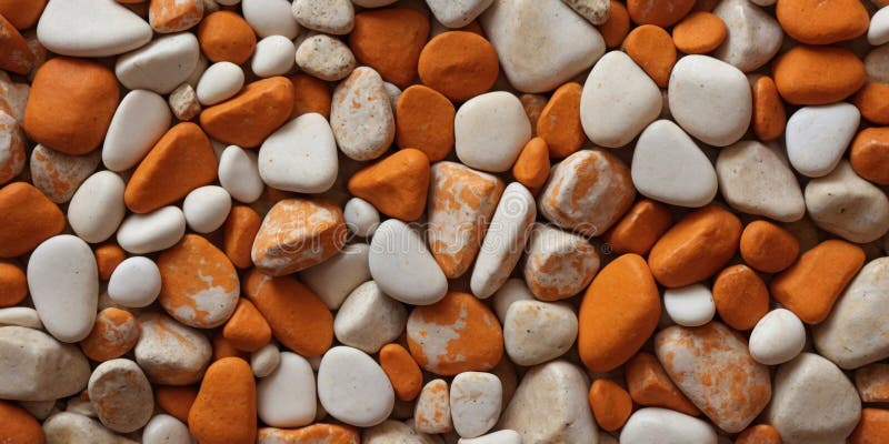 Close Up of Orange and White Stone Structure. Stock Photo - Image of ...