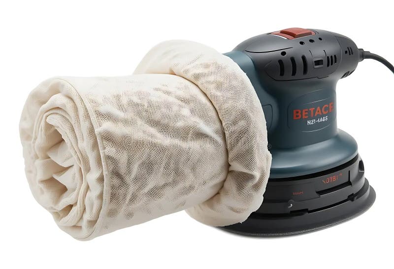 Orbital Sander with Dust Collection Bag on White Background Stock Photo ...