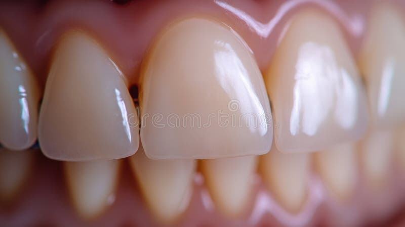 Metallic Orthodontic Wire Precisely Positioned on Dental Model ...