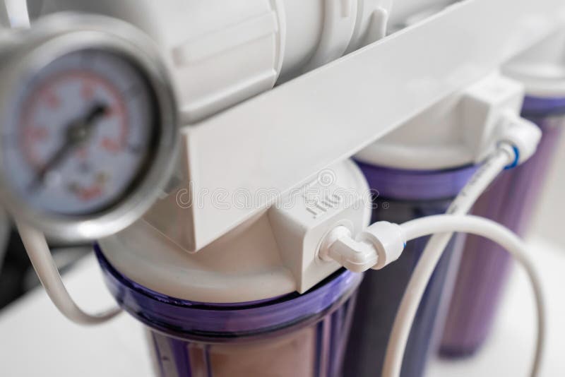 Close Up Osmosis Water Purification Filter for Home Use Stock Photo ...