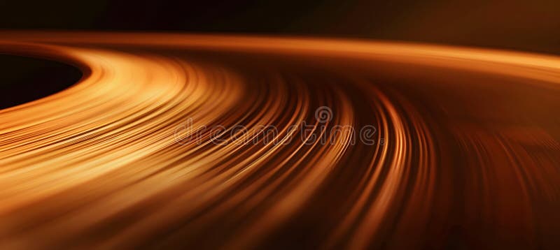 Abstract Curved Lines with Warm & Cool Tones Stock Illustration ...
