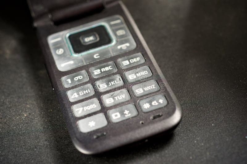 Close-up of an Outdated Mobile Phone Stock Image - Image of industry ...