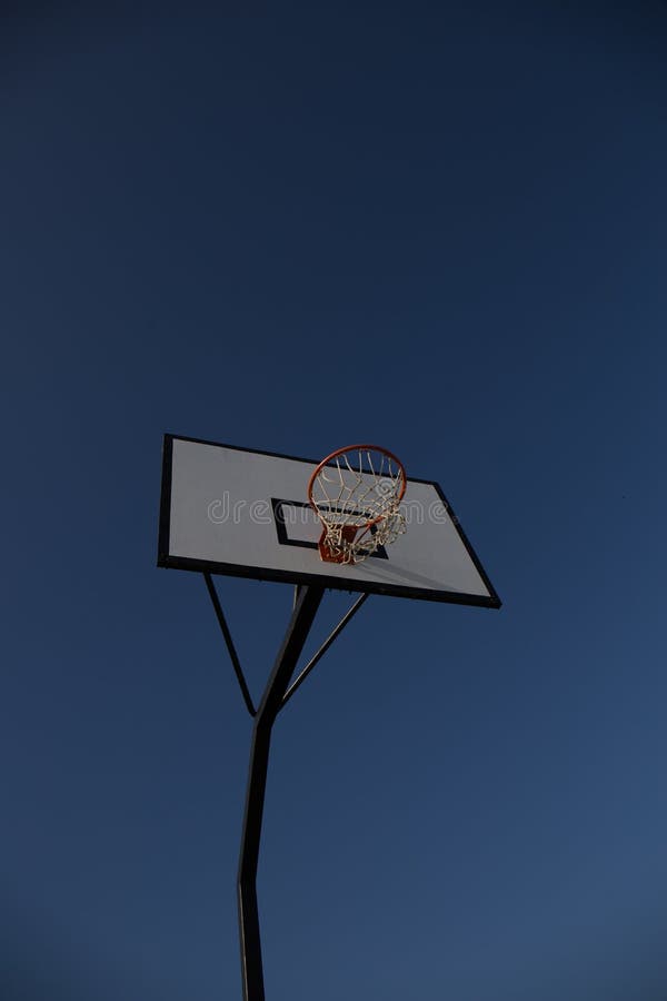 Close-up of an Outdoor Basketball Net Stock Image - Image of ...