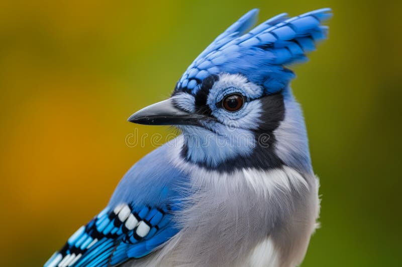 Close Up of Outdoor Blue Jay Bird Stock Illustration - Illustration of ...