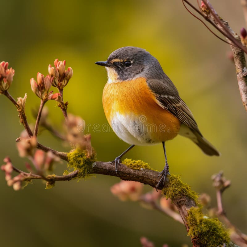 Garden Redstart Stock Illustrations – 84 Garden Redstart Stock ...