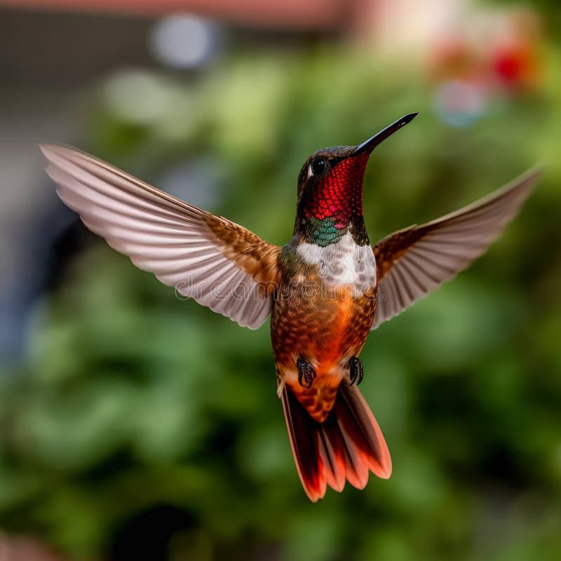 Close Up of Outdoor Hummingbird Stock Illustration - Illustration of ...